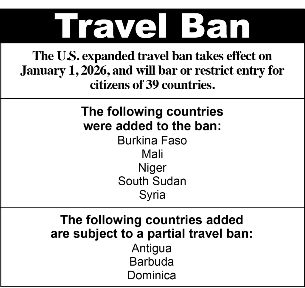U.S. expands travel ban to 39 countries, drawing sharp criticism from ...